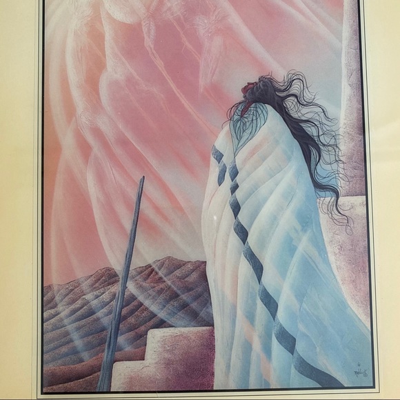 Vintage | Wall Decor | William Bill Rabbit Native American Crystal Tile ...